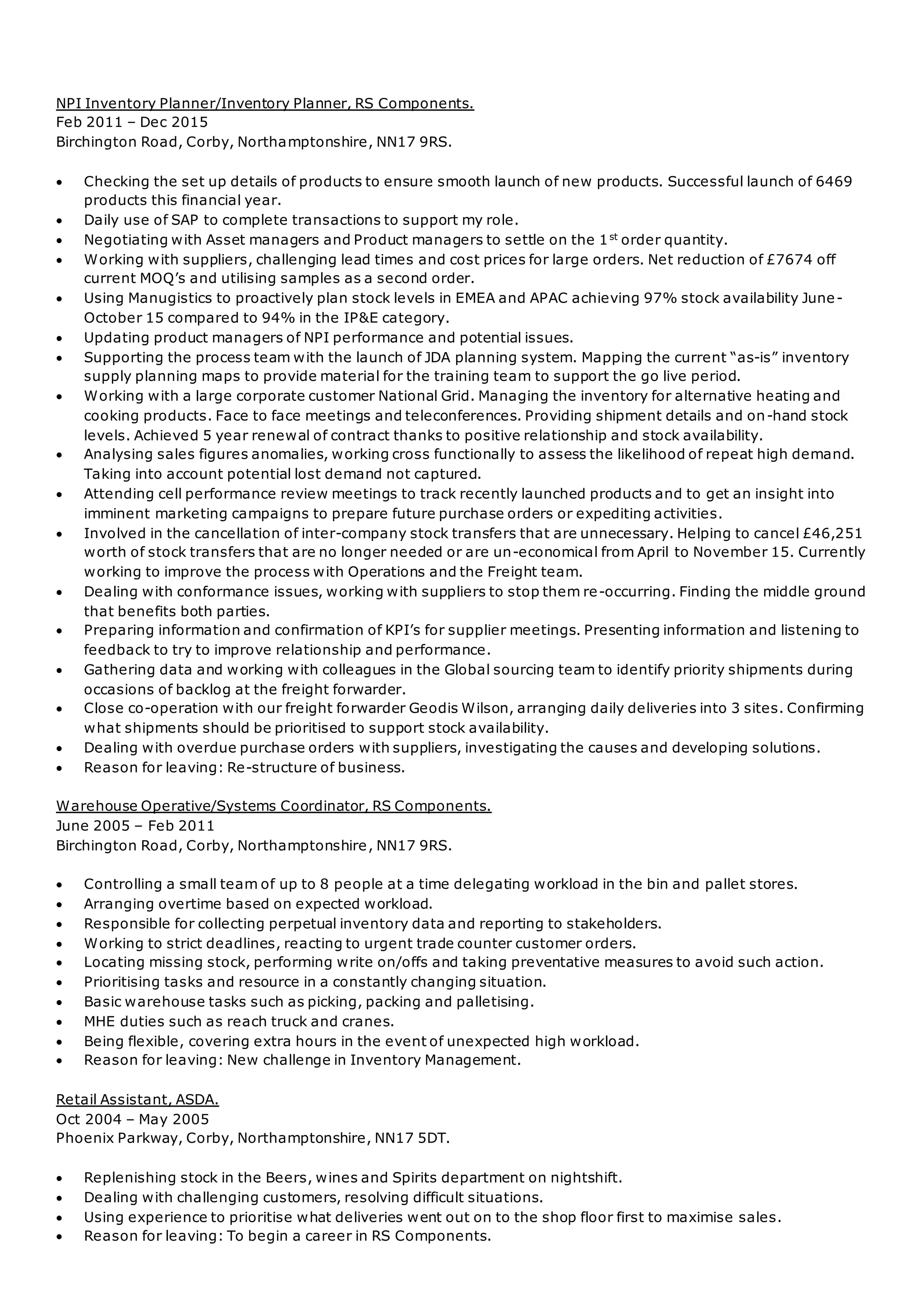 Sjg Cv Aug16 Pdf