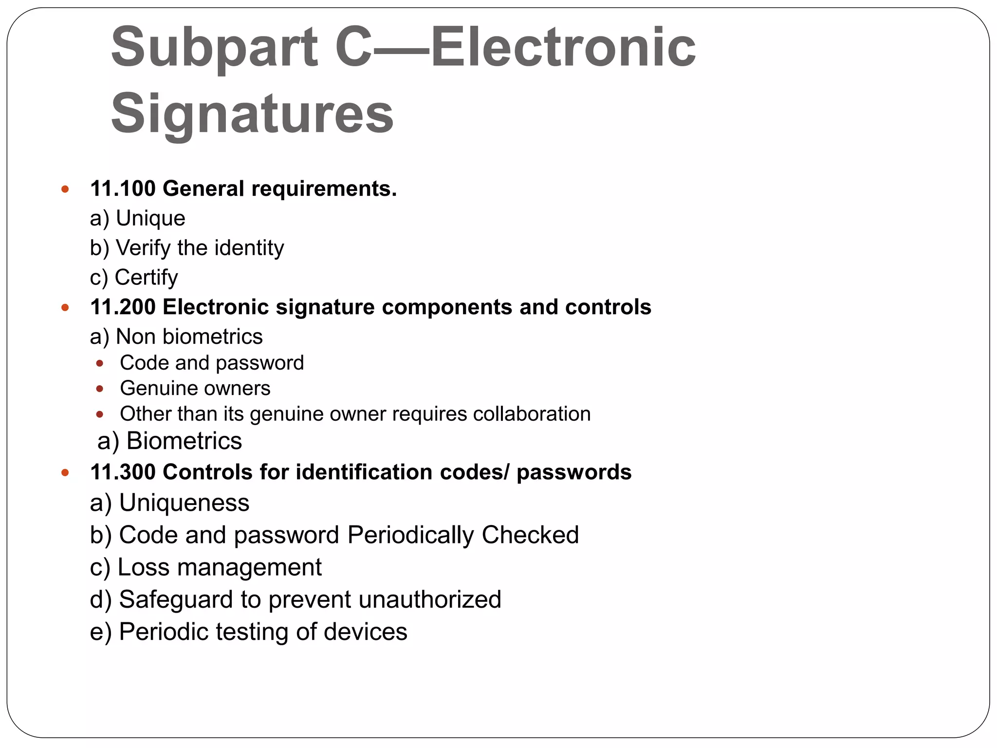 21 CFR PART 11 | PPTX