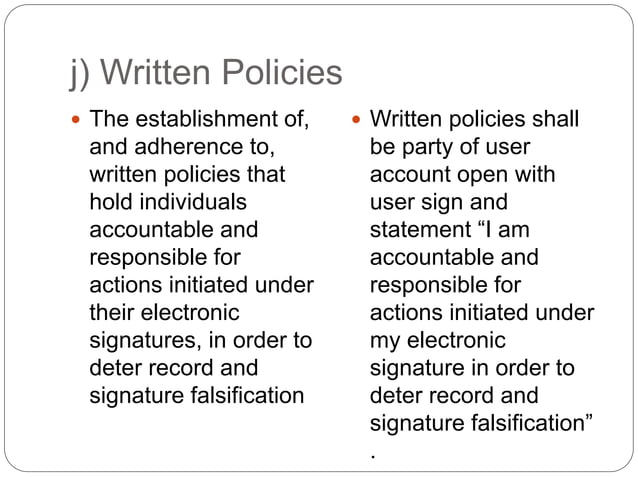 21 CFR PART 11 | PPTX | Technology & Computing
