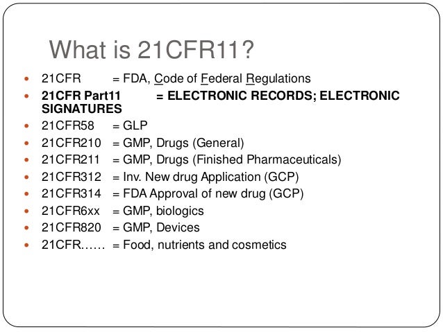 21 CFR PART 11