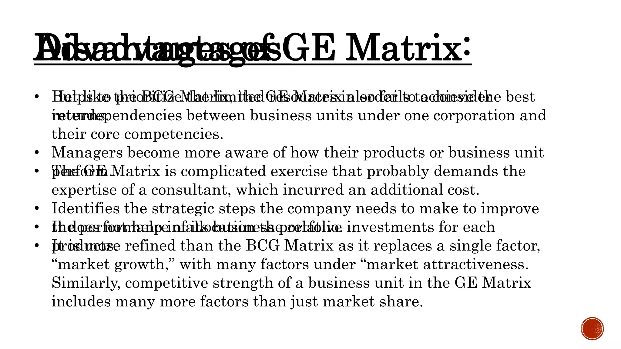 9 cells of ge matrix | PPTX