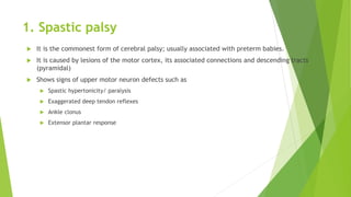9 CEREBRAL PALSY.pptx as a cause of disabilities | PPTX