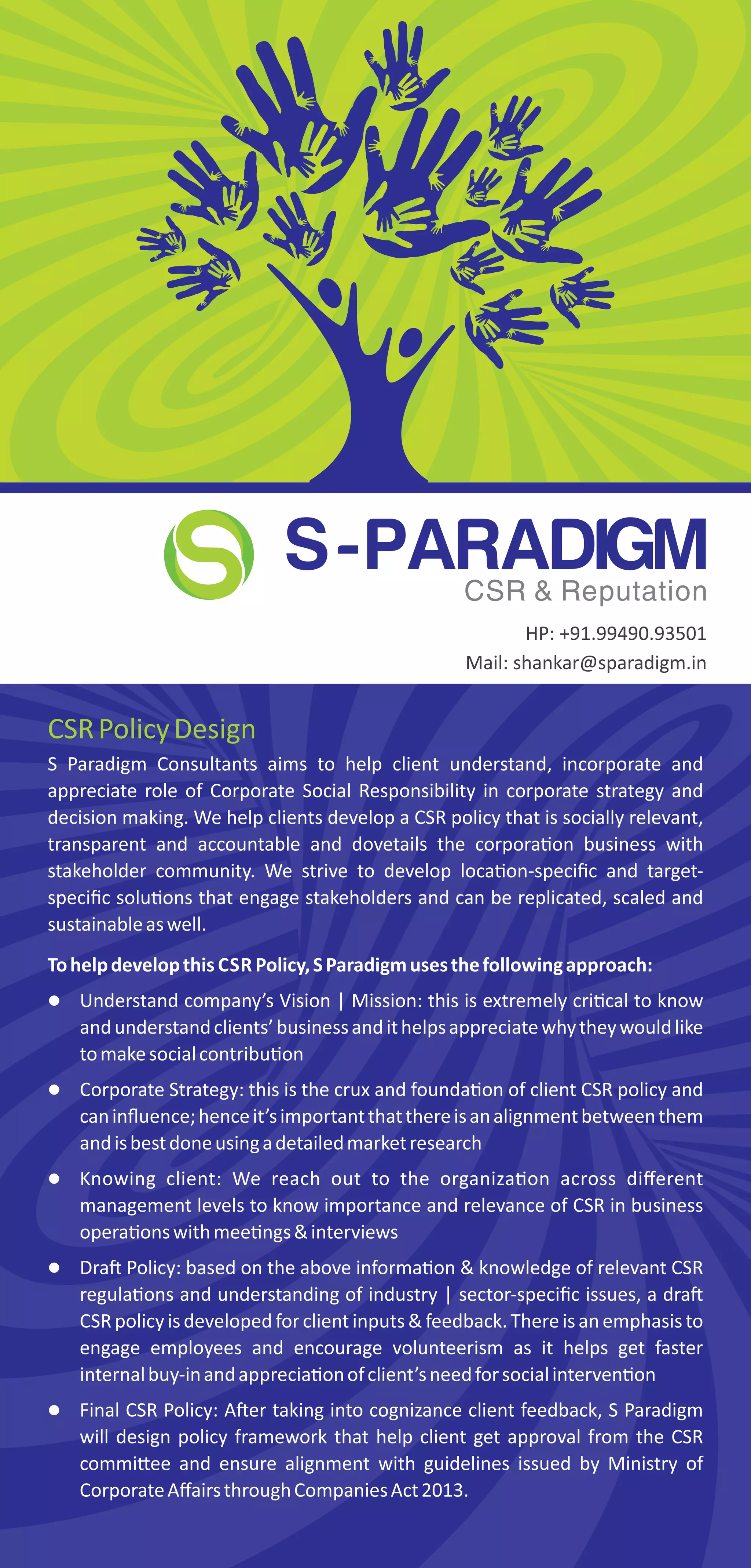 CSR Brochure_April 2015 | PDF