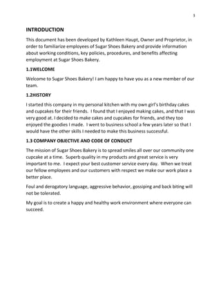 Sugar Shoes Bakery Manual 12.2014