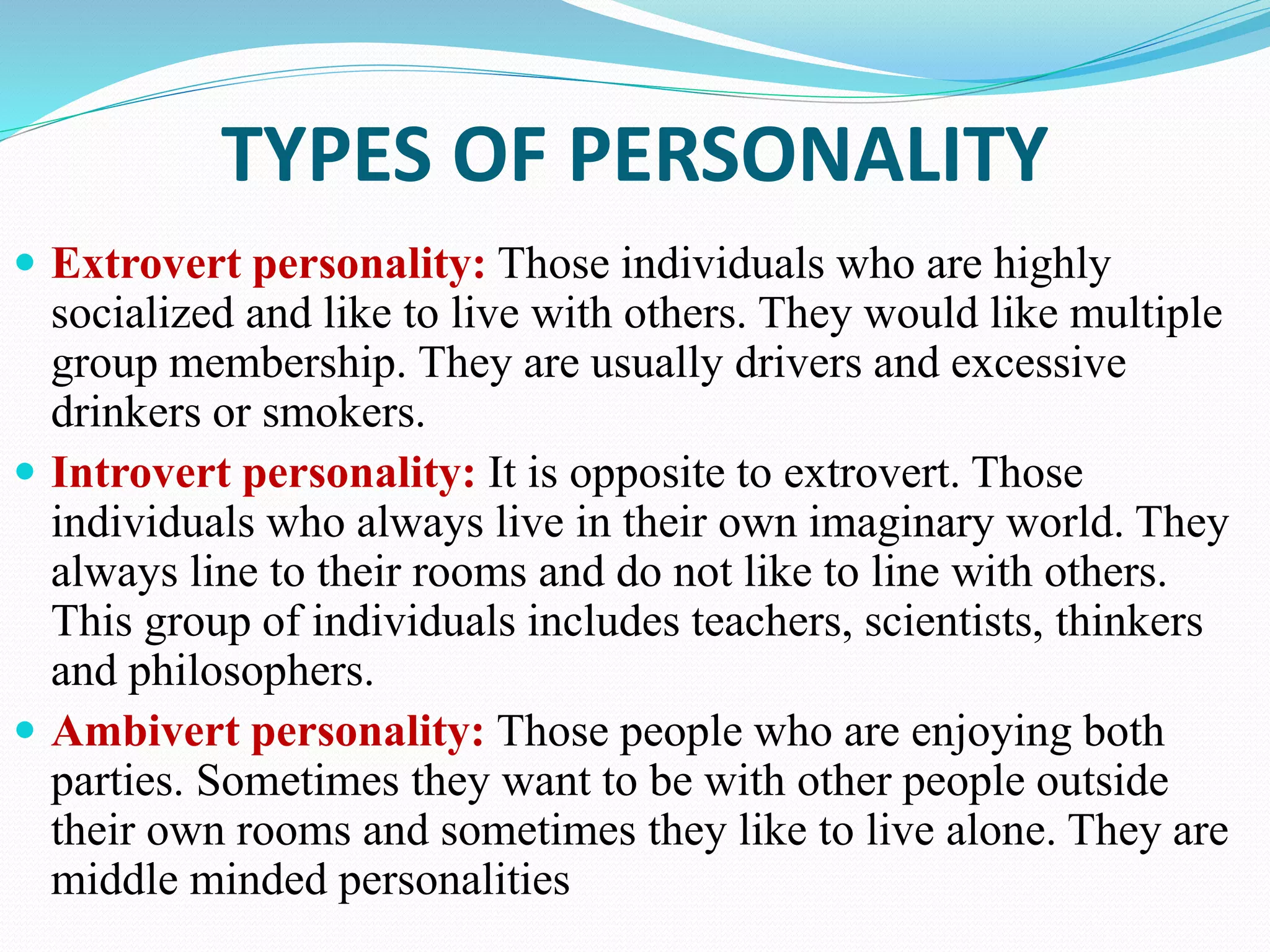 9 chapter psycho & hum theory of personality | PPT
