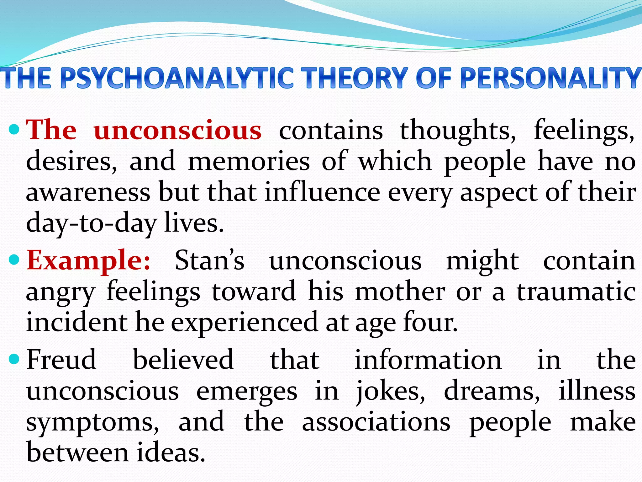 9 chapter psycho & hum theory of personality | PPT