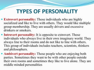 9 chapter psycho & hum theory of personality | PPT