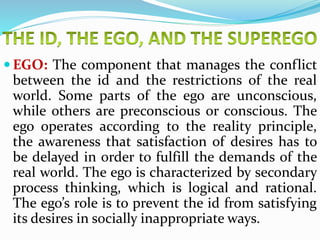 9 chapter psycho & hum theory of personality | PPTX