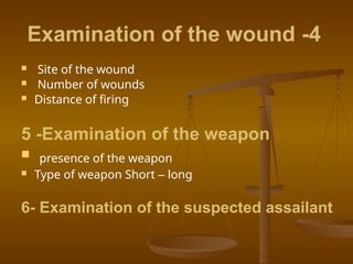 9CHARACTERS OF FIRE ARM INJURIES (WOUND).pptx