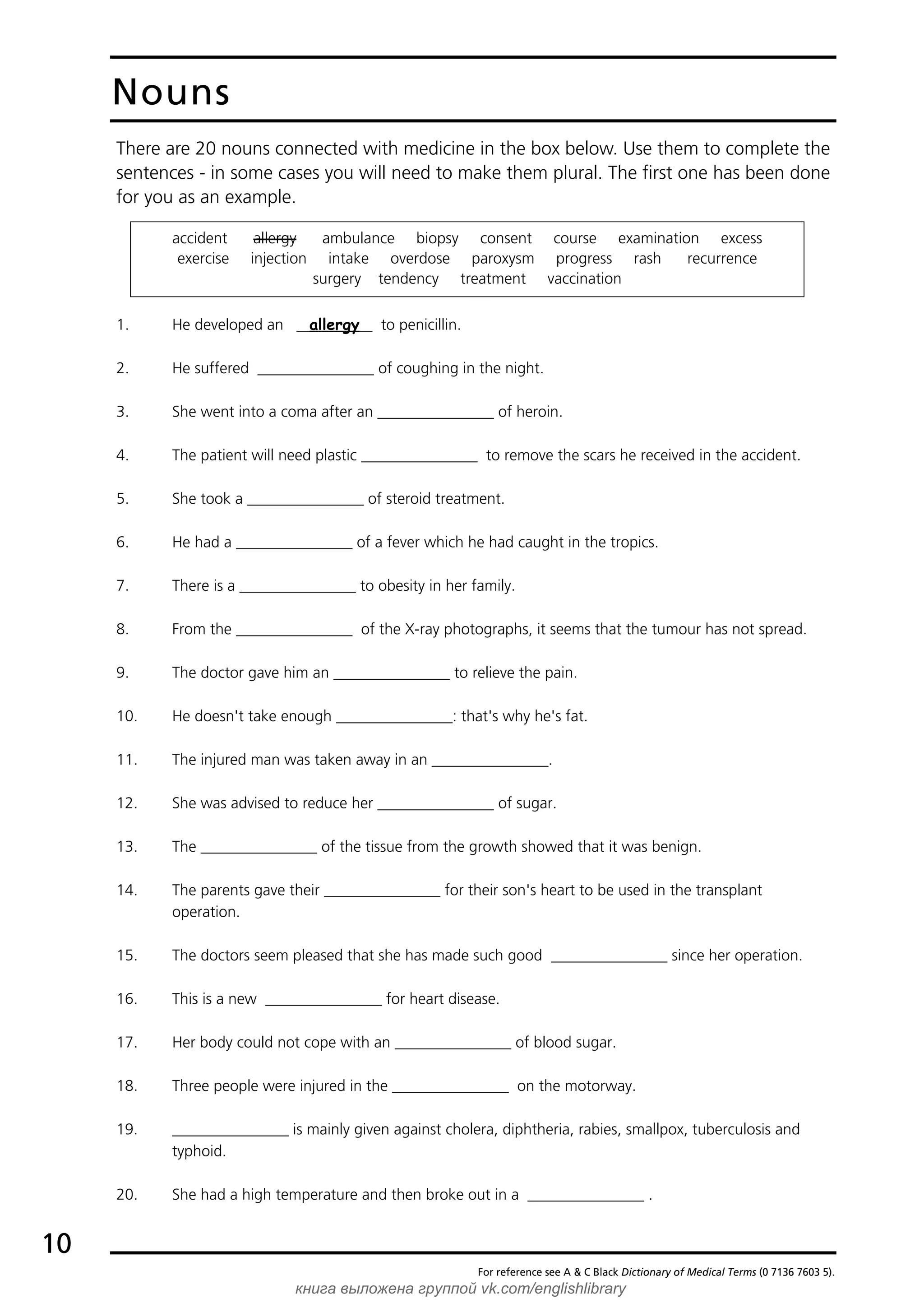 9 check your_english_vocabulary_for_medicine | PDF