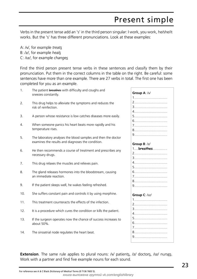 9 check your_english_vocabulary_for_medicine | PDF | Homework and Study ...