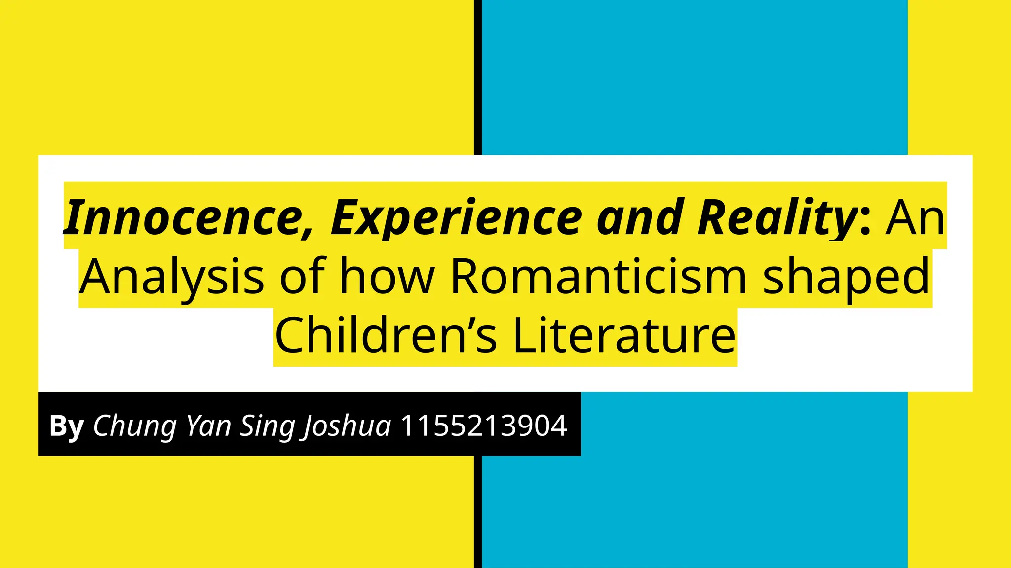 Children's Literature Tutorial Presentation - Romanticism | PPTX