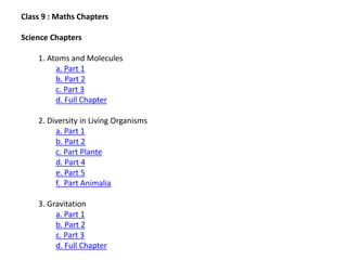 9 class science sample mimdmaps | PPTX