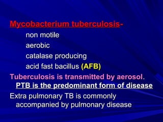 Tb path & pathogenesis | PPT