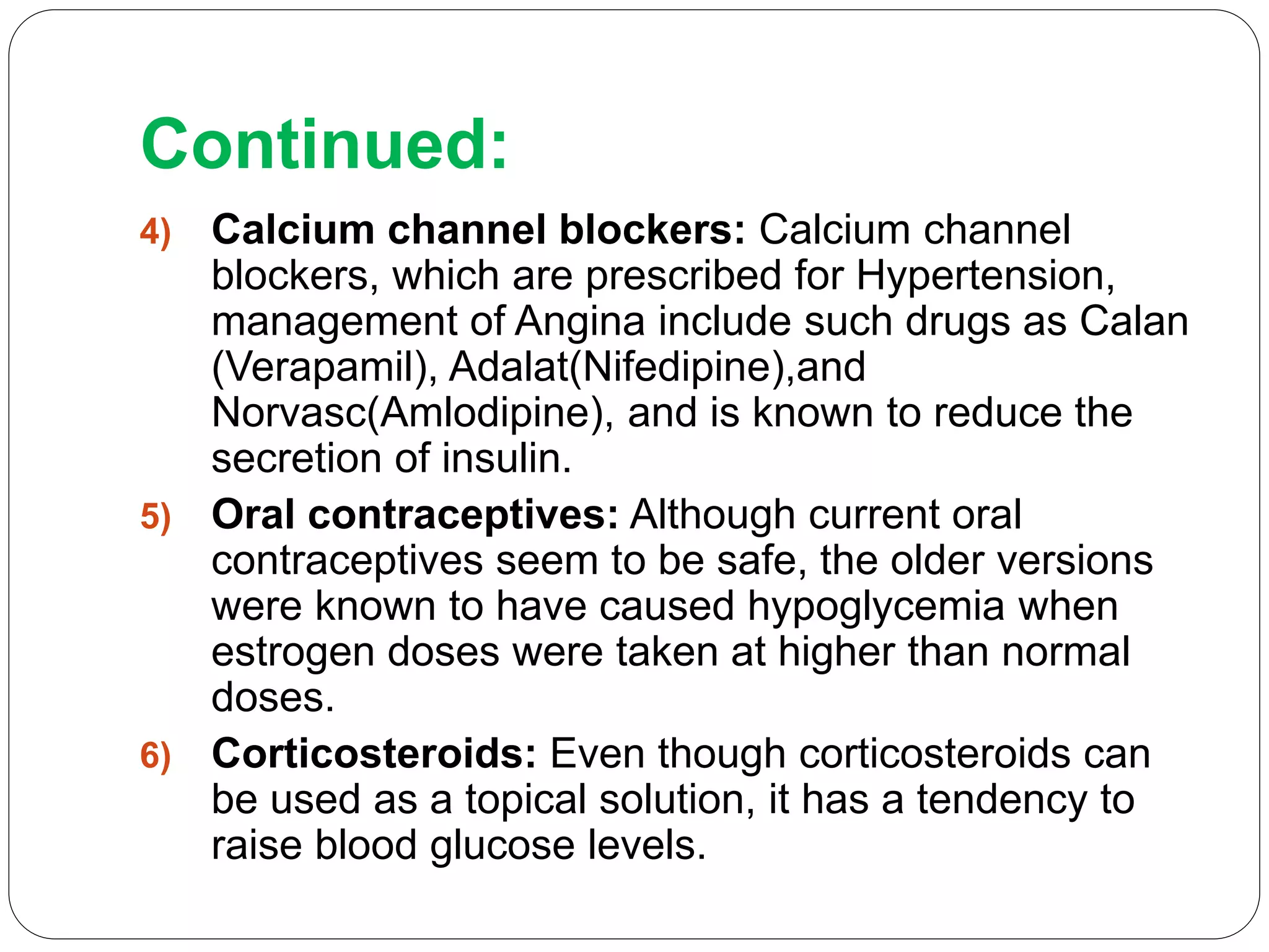 9 common drugs that every diabetic should avoid | PPTX