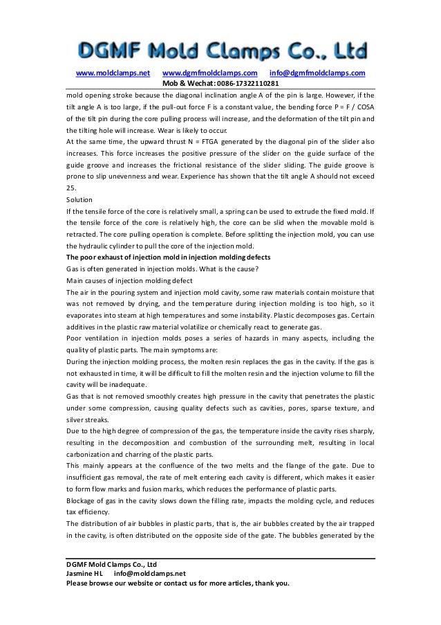 9 common injection molding defects