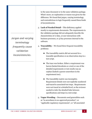 9 Common Validation Errors EduQuest Advisory | PDF