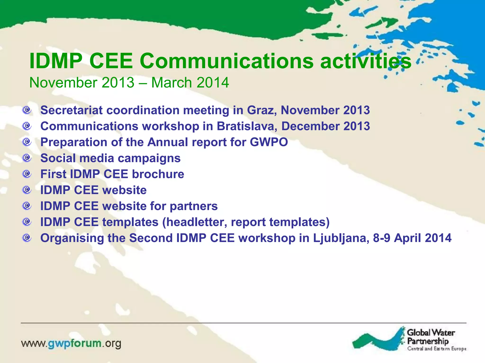 IDMP CEE 2nd workshop: Communication activities by Gergana Majercakova ...