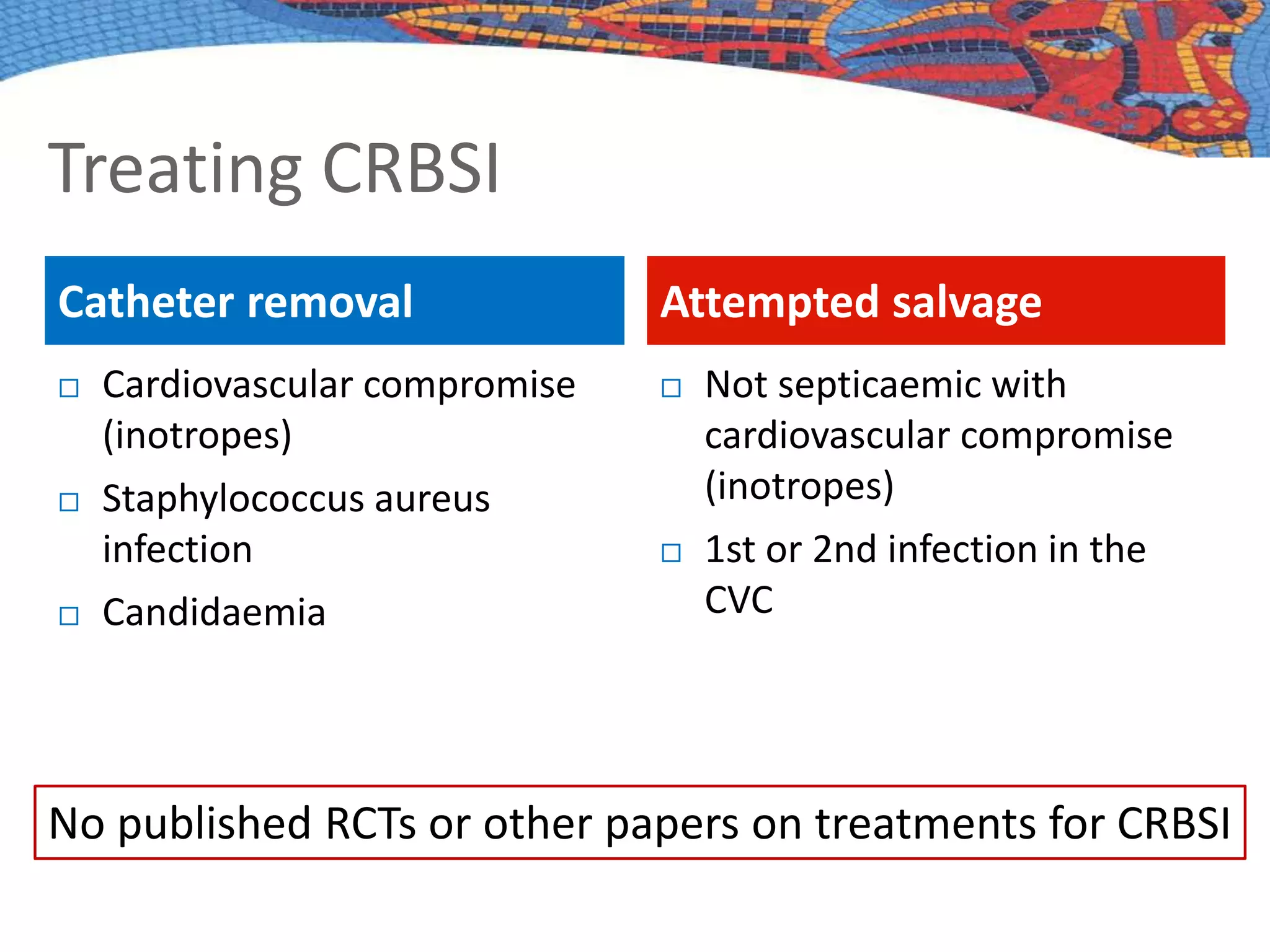 Complications of Central Venous Catheters: current perspectives | PPTX