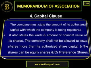 Memorandum Of Association Constitution of Company.ppt