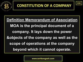 Memorandum Of Association Constitution of Company.ppt