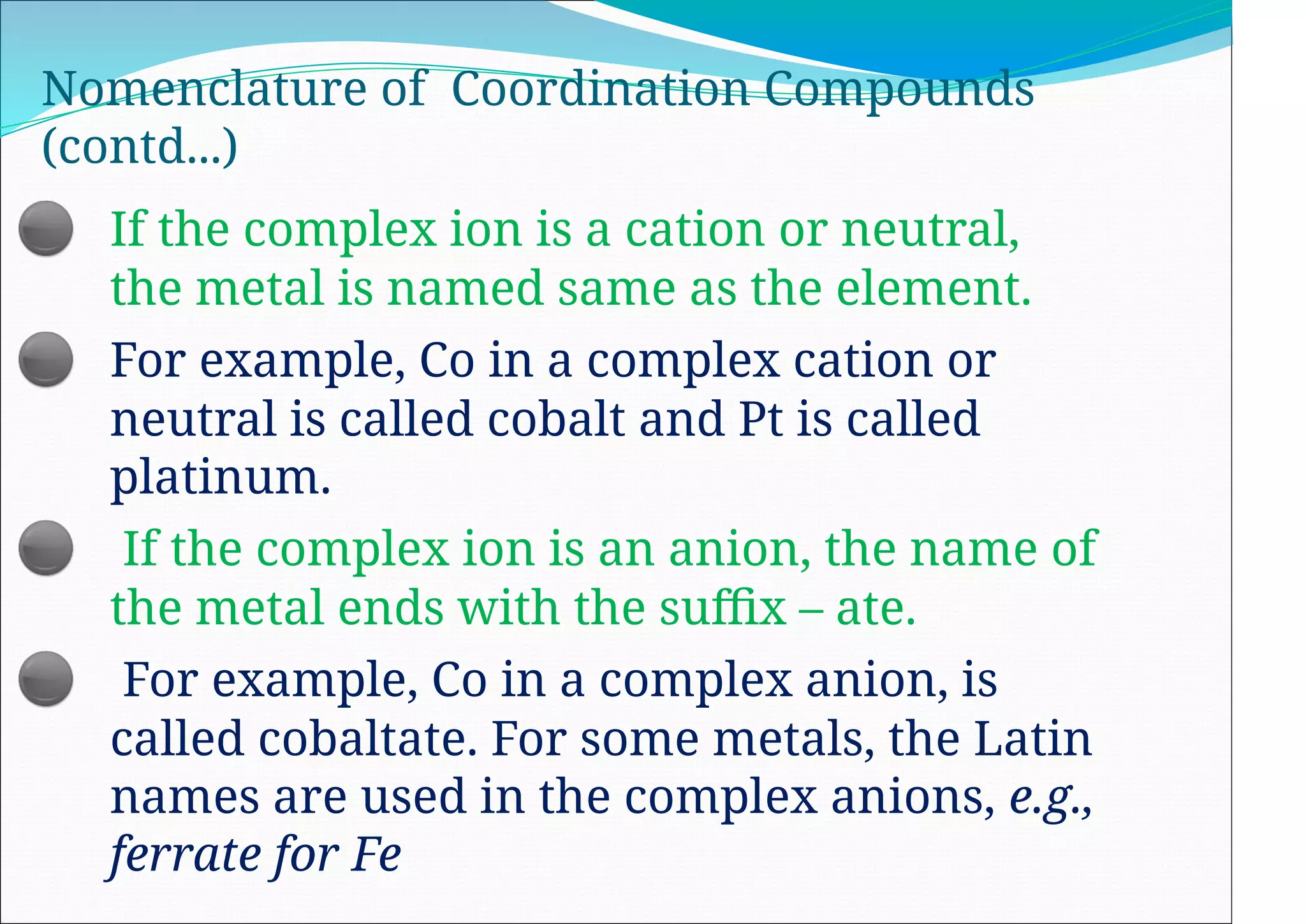 Coordination Chemistry | PDF