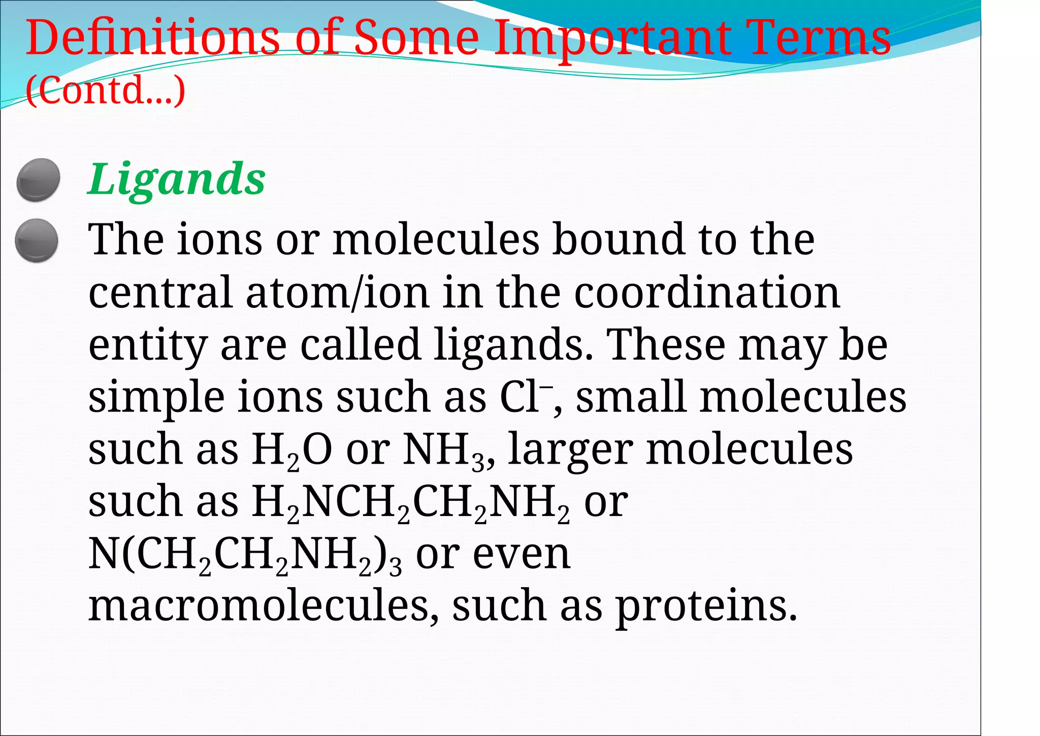 Coordination Chemistry | PDF