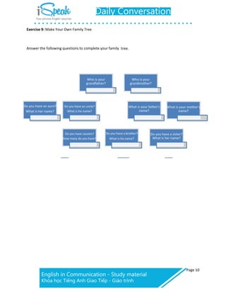 Chapter 1 unit 2. my family | PDF
