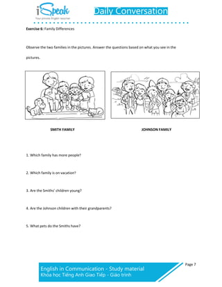 Chapter 1 unit 2. my family | PDF