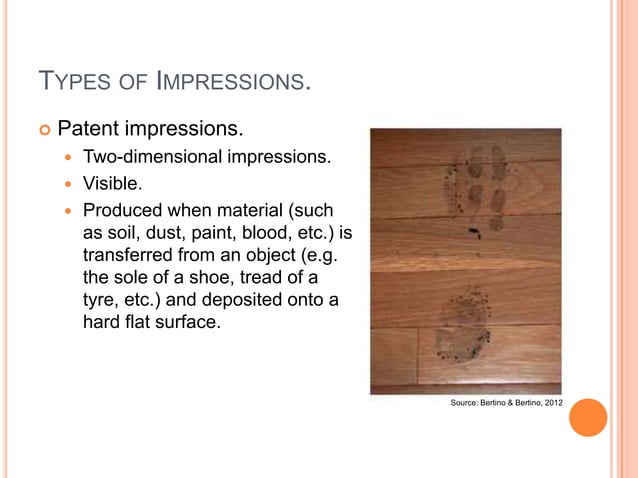 Forensic Science - 07 Casts and impressions | PPTX | Walking | Sports