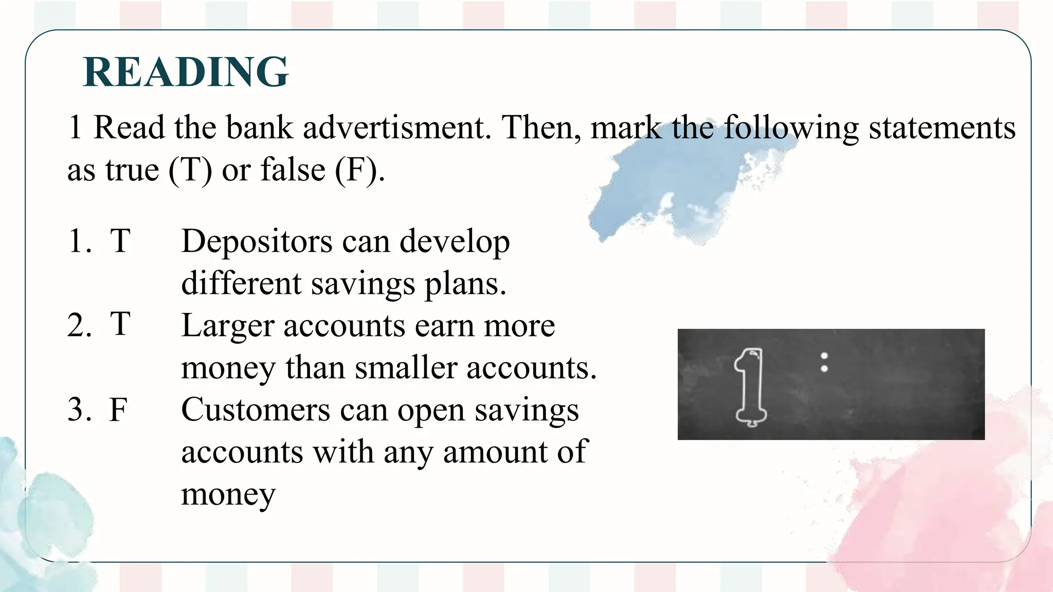 Learn about savings accounts and banking vocabulary | PPTX