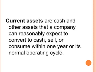 9 current assets | PPTX