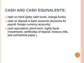 9 current assets | PPTX