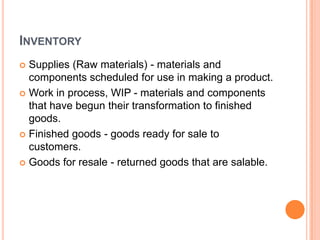 9 current assets | PPTX