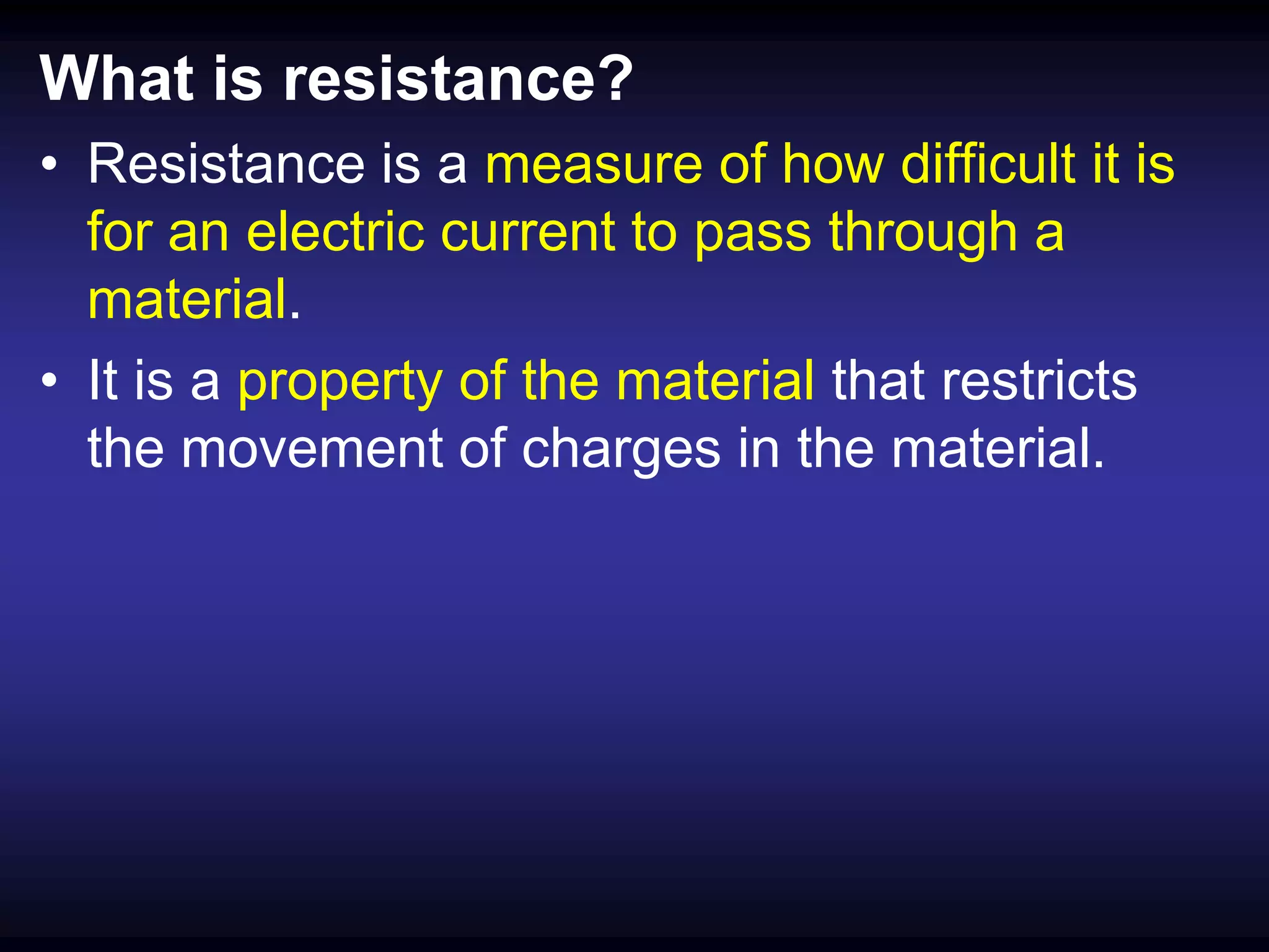 9 current, potential difference & resistance hbl (edited ) | PPT