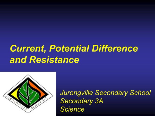 9 current, potential difference & resistance hbl (edited ) | PPTX ...