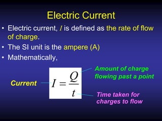 9 current, potential difference & resistance hbl (edited ) | PPTX ...