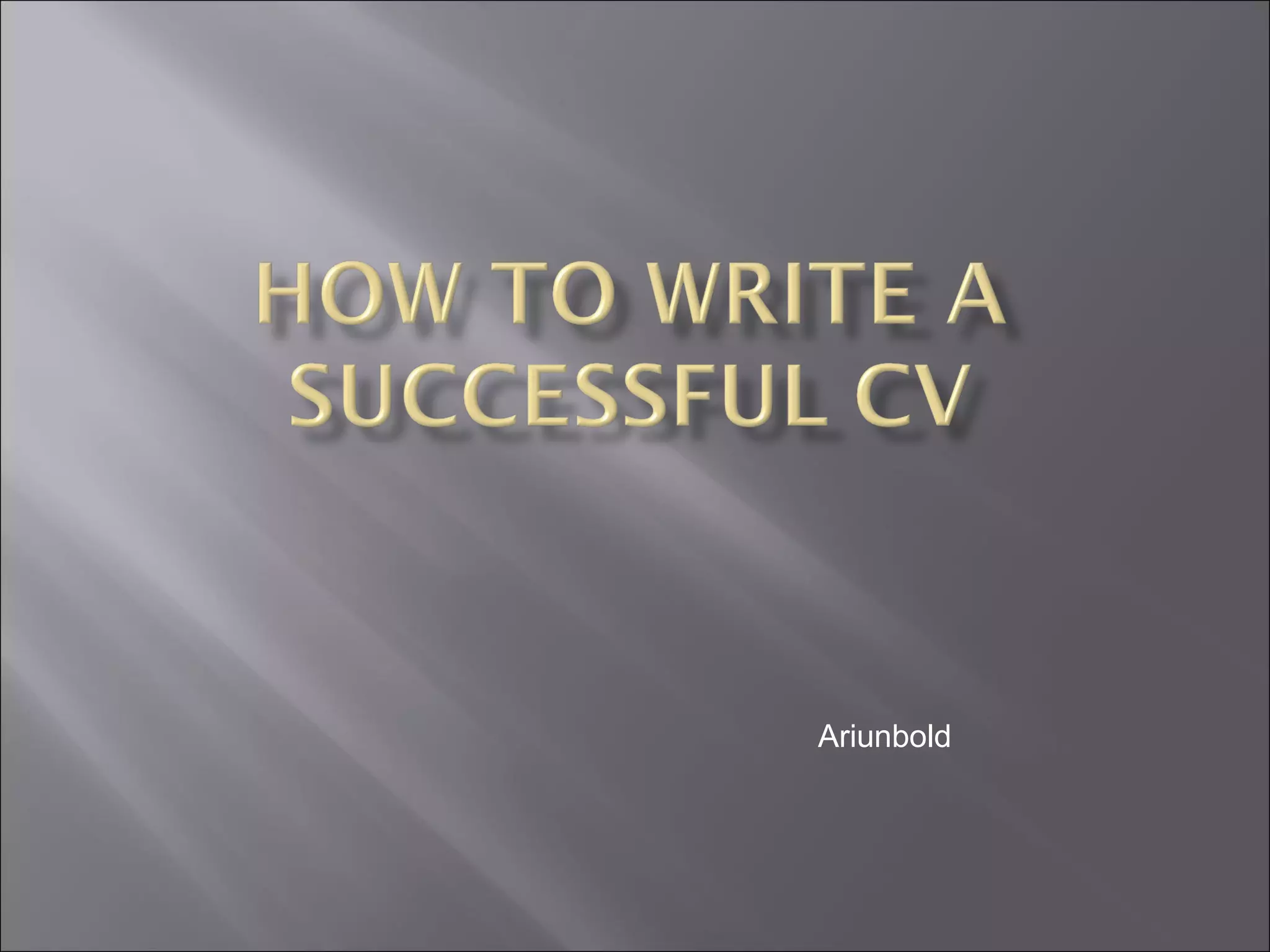 9 Cv Ts. Ariunbold | PPT
