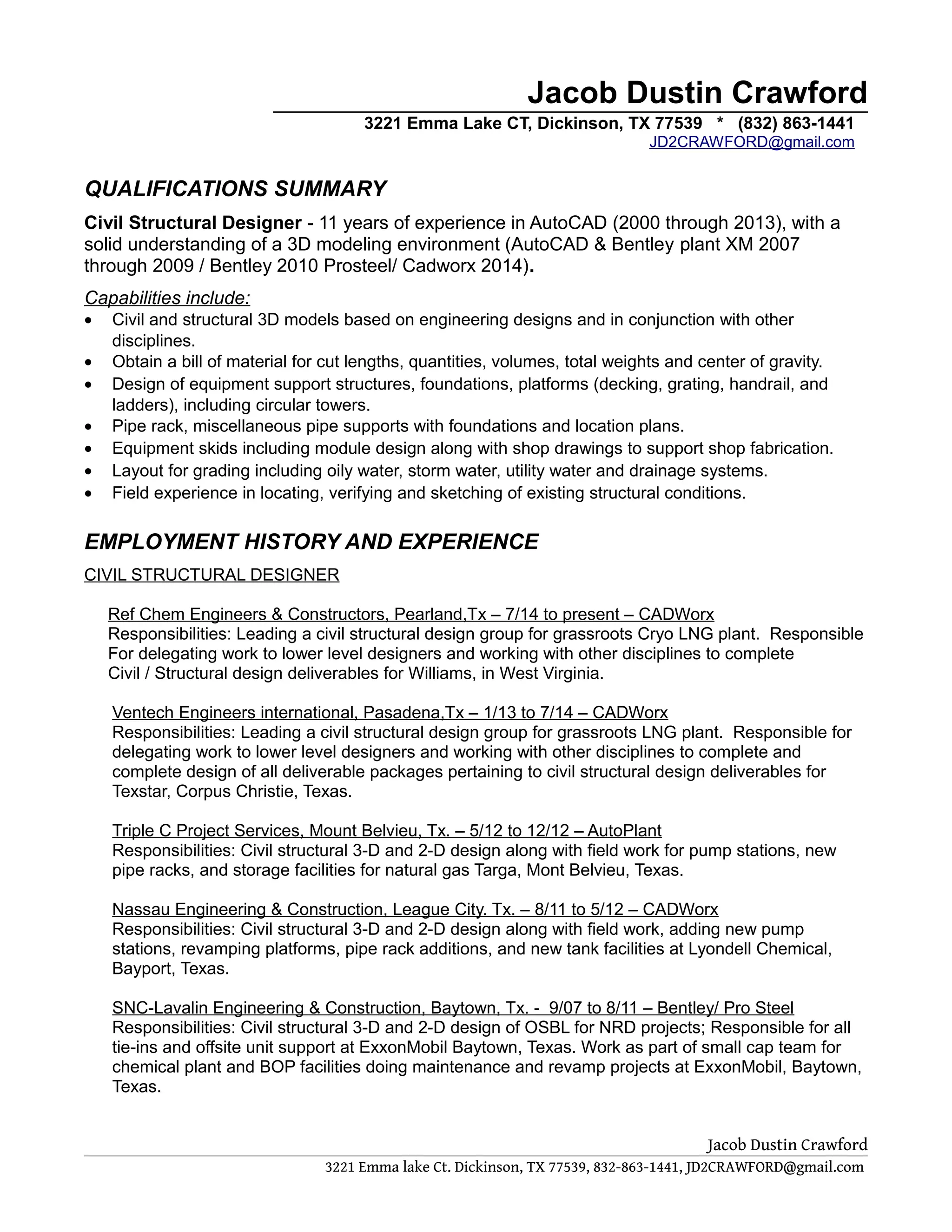 Jacob Dustin Crawford Resume | DOC