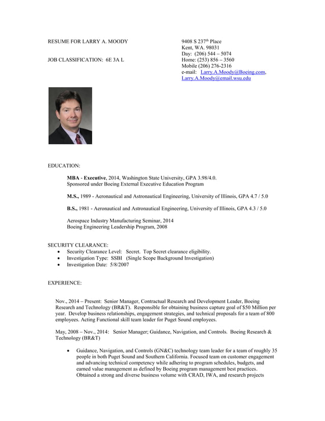 Resume_Larry_Moody_2016-08 | PDF