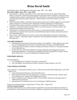 Brian David Smith - CV | PDF