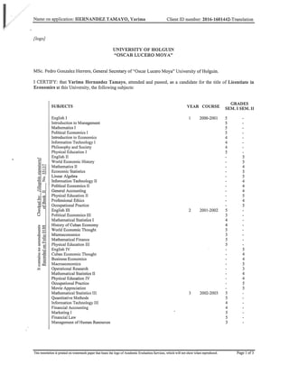 Academic Evaluation Services doc | PDF