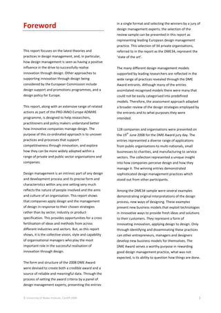 Overview of design management methodologies | PDF