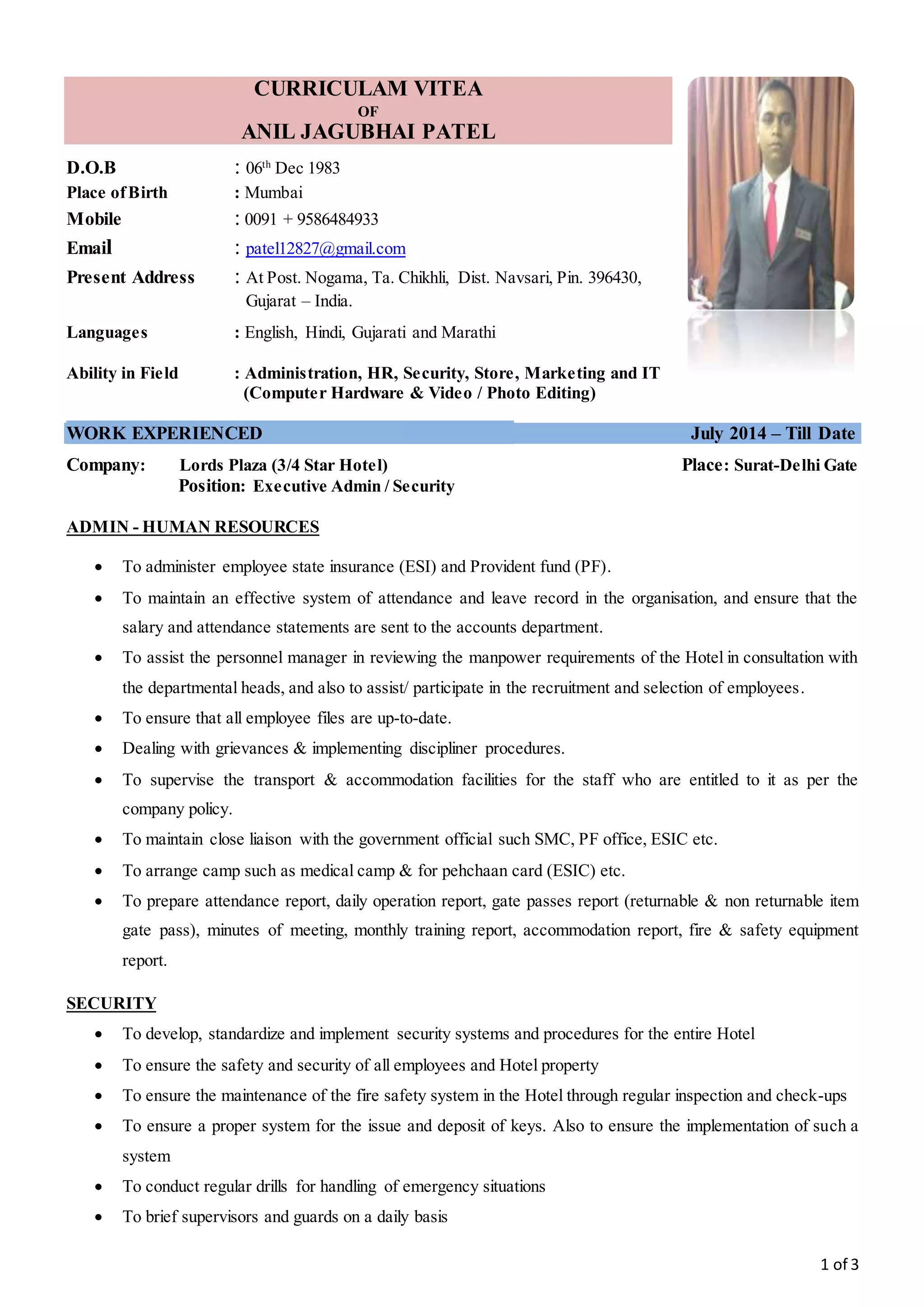 ANIL'S CV | DOCX