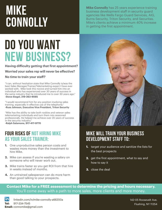 Mike Connolly_Flyer | PDF