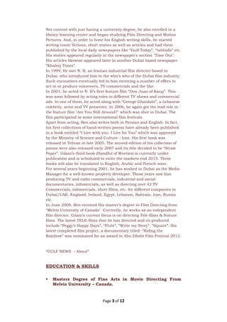 Ben's Latest CV 2016 | DOC