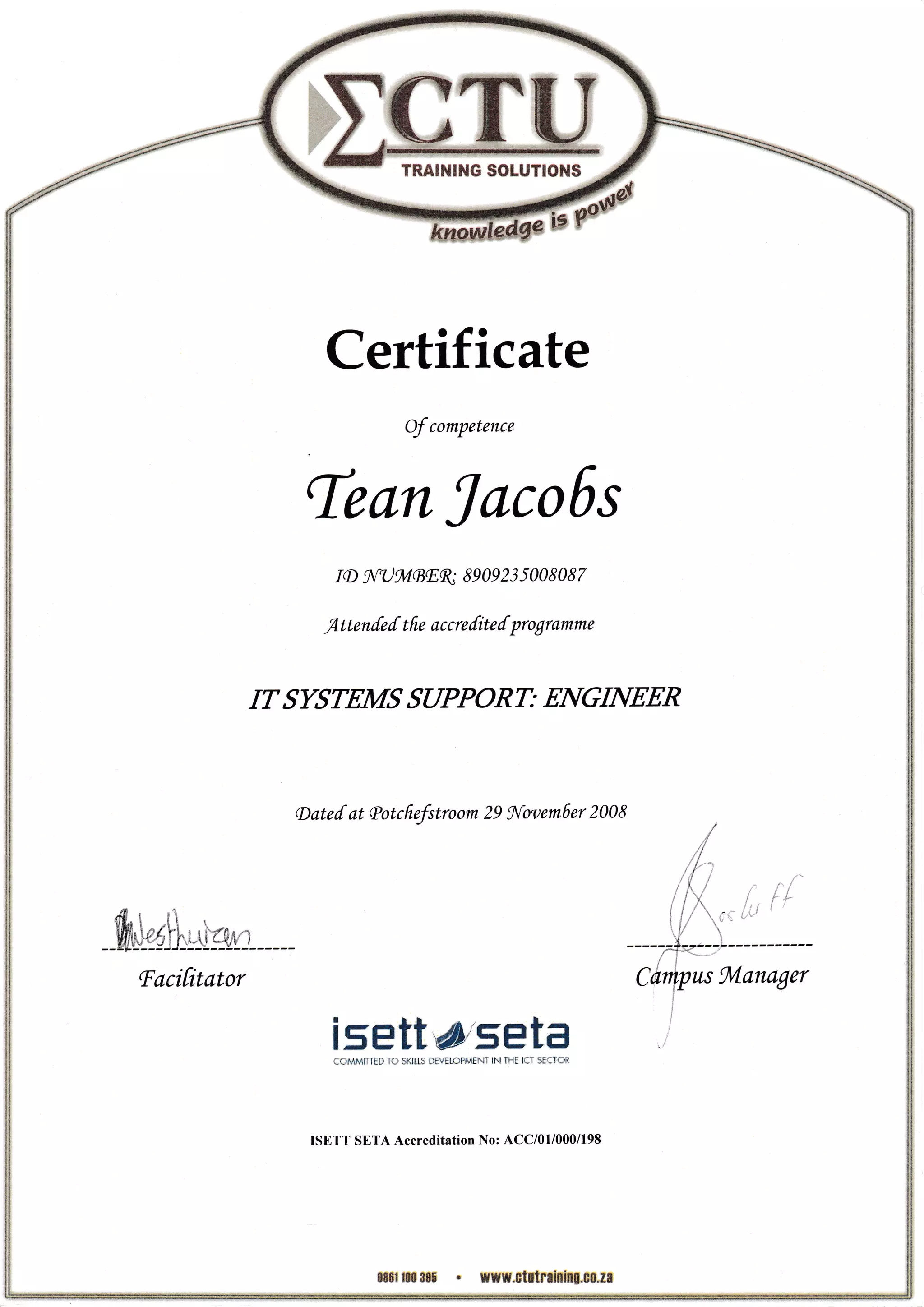 CTU IT Systems Support Engineer | PDF | IT and Internet Support | Internet