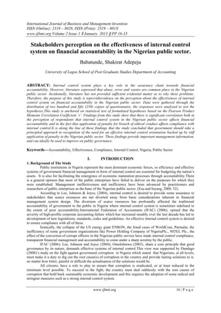 IC paper published | PDF | Business Accounting & Finance | Business