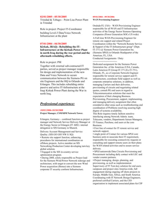 Skills Profile - no Siemens Logo - Sep 2016 | PDF | Computer Networking | Computing