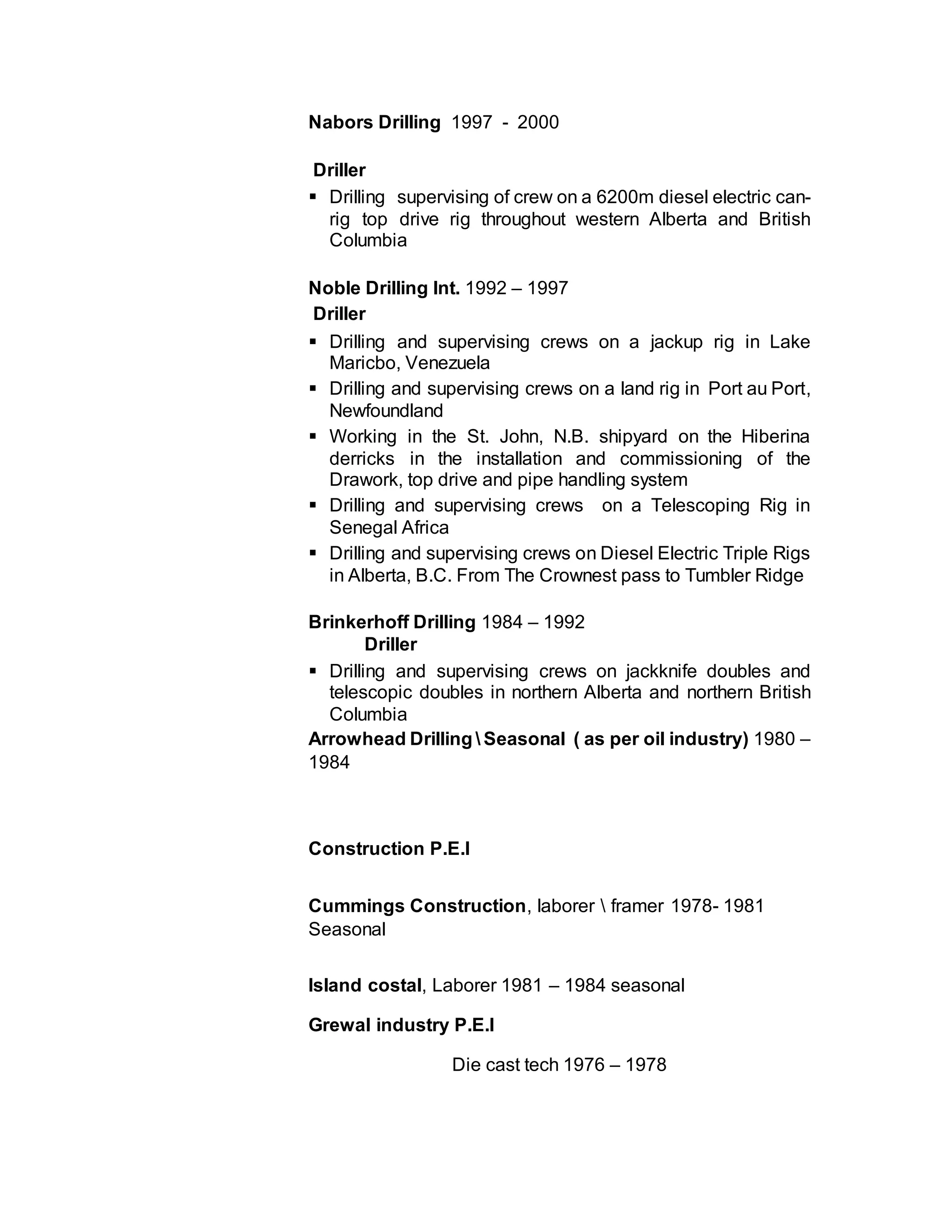 Resume Kevin Gunter - Work | DOCX